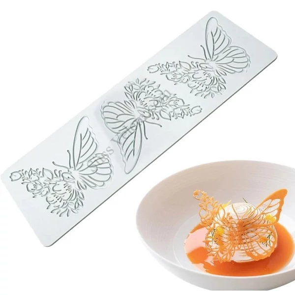 Pillangós szilikon ostya, tuile forma a sütés öröméhez