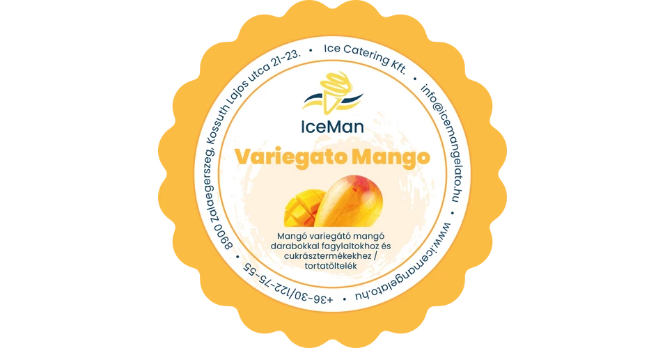 Darabos mangó variegato paszta IceMan 200 g – egy csodás mangó íz!
