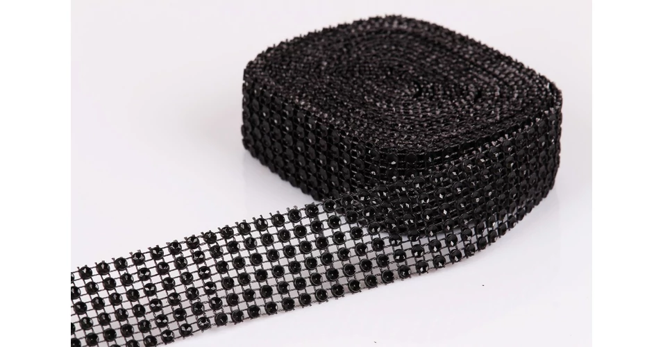 Fekete strassz szalag tortára - Süss Velem.com