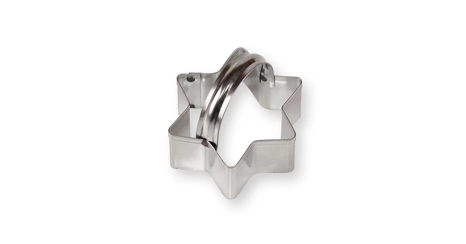 Nagy fém csillag kiszúró forma - Süss Velem.com