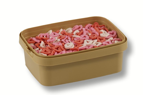 Lyukas szív cukorkonfetti tortadekor - Süss Velem.com